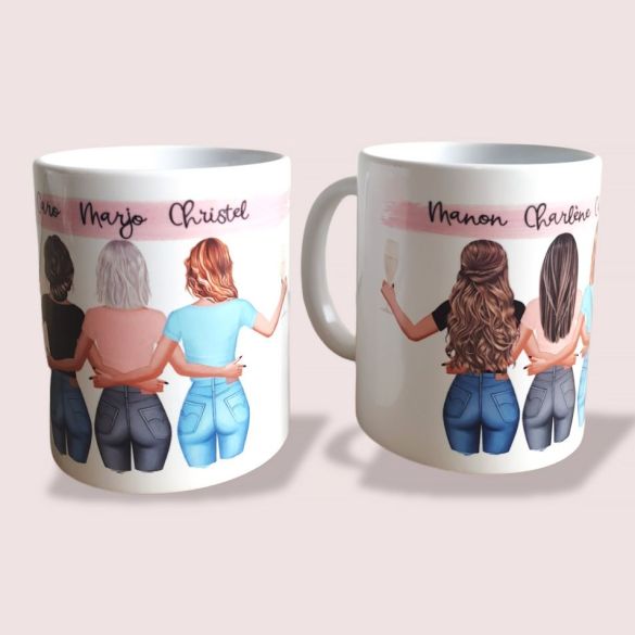 Mug personnalisable des copines ! - Lachouettemauve